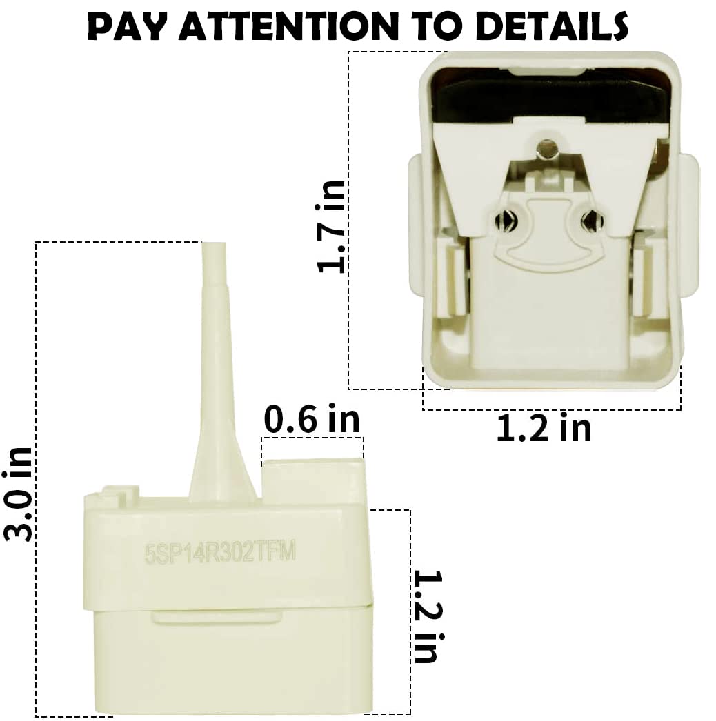W10613606 Refrigerator Compressor Start Relay and Capacitor Compatible with Whirlpool Ken-More Kitchen-Aid fridges Replace W10416065 AP5787784 PS8746522 3023300 67003186