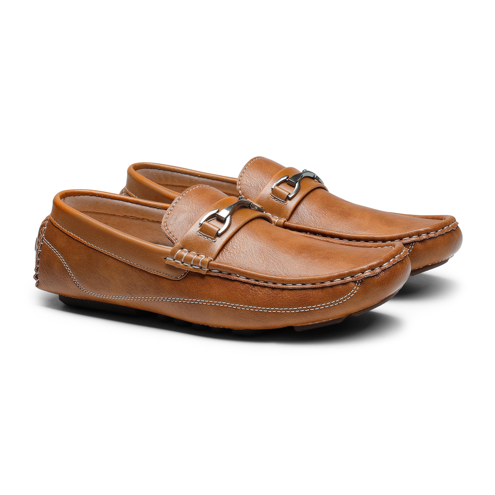 Bruno Marc Men's Tan Driving Moccasins Penny Loafers Slip on Loafer Shoes Size 15 BM-Pepe-3