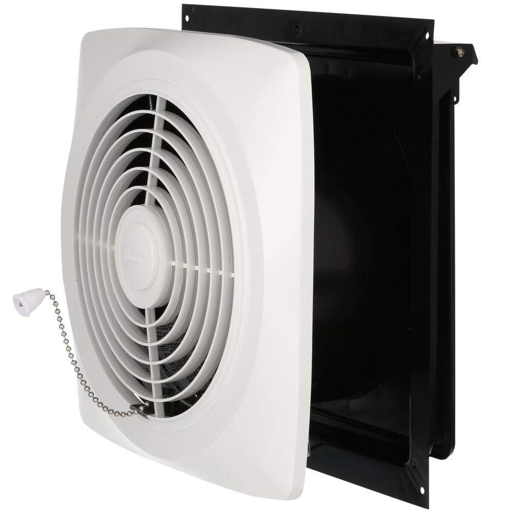 Broan-NuTone 506 Chain-Operated, Through-the-Wall Ventilation Fan White Cover, 430 CFM, 7.5 Sones, 10"