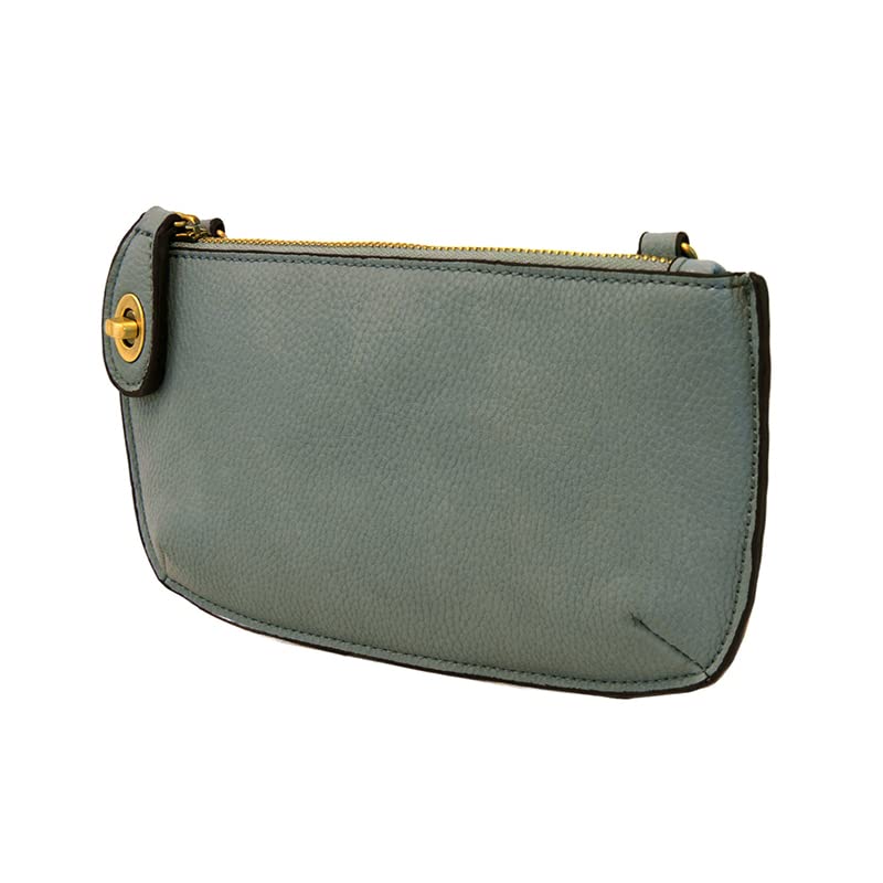 Joy Susan Women's Fashion Purse Mini Crossbody Wristlet Clutch Handbag - Mineral Blue