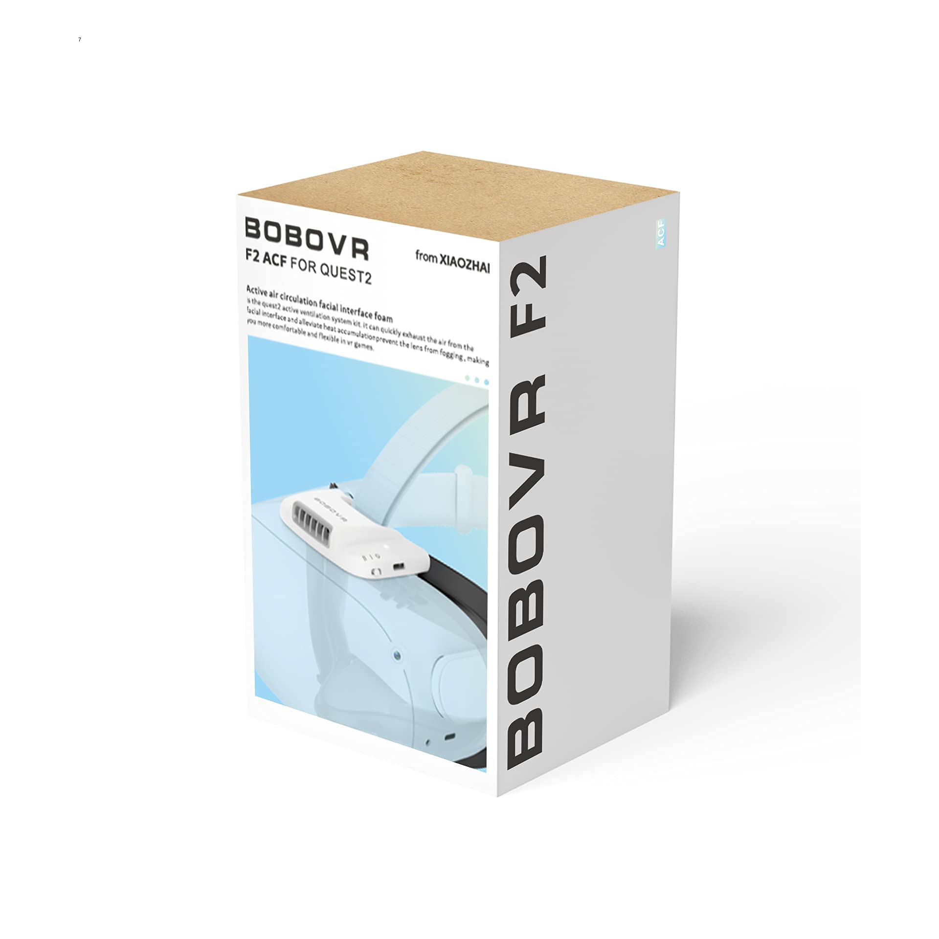 BOBOVR F2 Active Air Circulation Facial Interface Compatible with Quest 2,Replace Silicone Face Cover Pad,Relieve The Accumulation of Hot Air and Lens Fogging