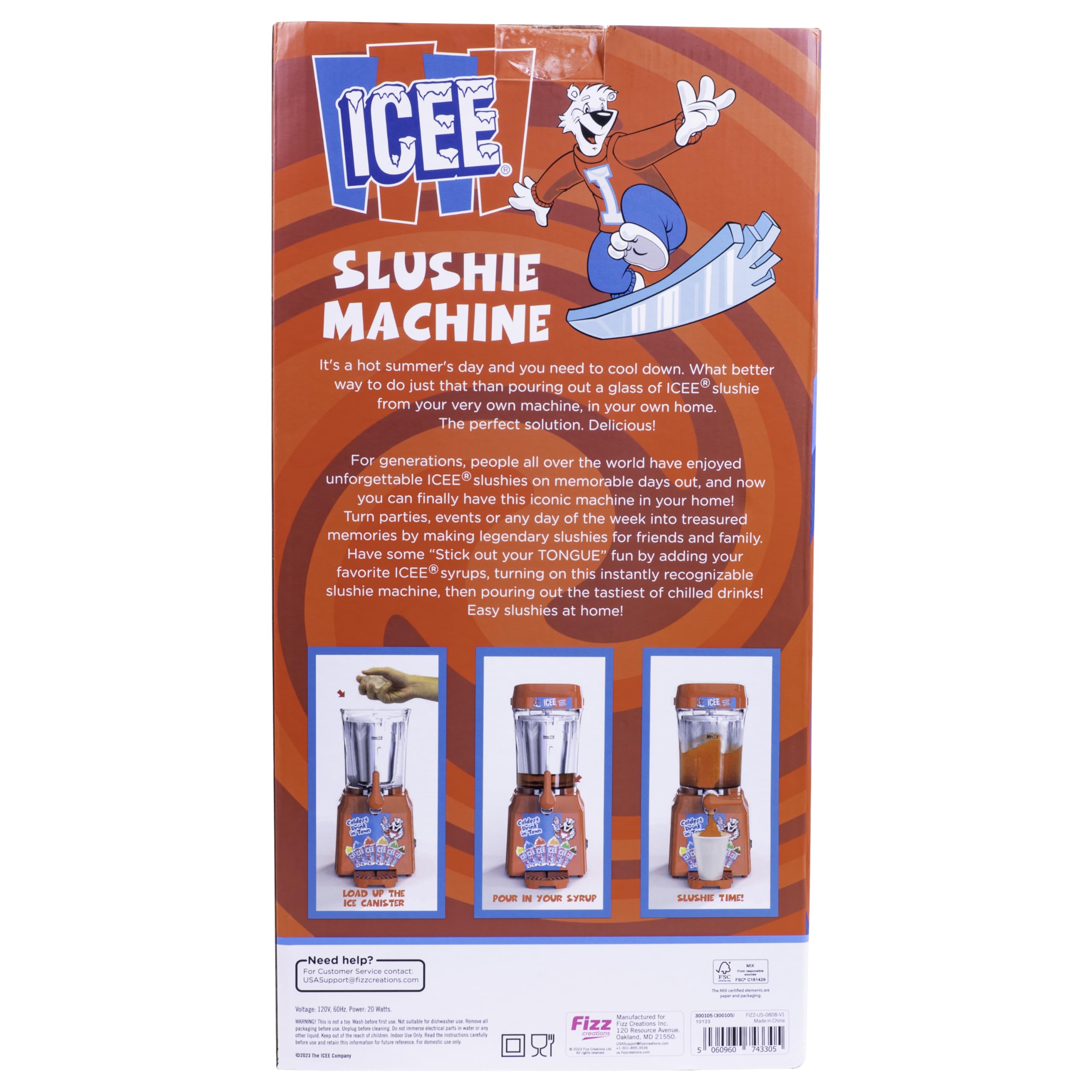 ICEE Slushie Machine. Home Countertop Slushy Maker. New for 2024. Creates up to 34Floz of Ice Cold ICEE Slushy. Make Ice Cold Slushies at Home! Officially Licensed ICEE Merchandise.