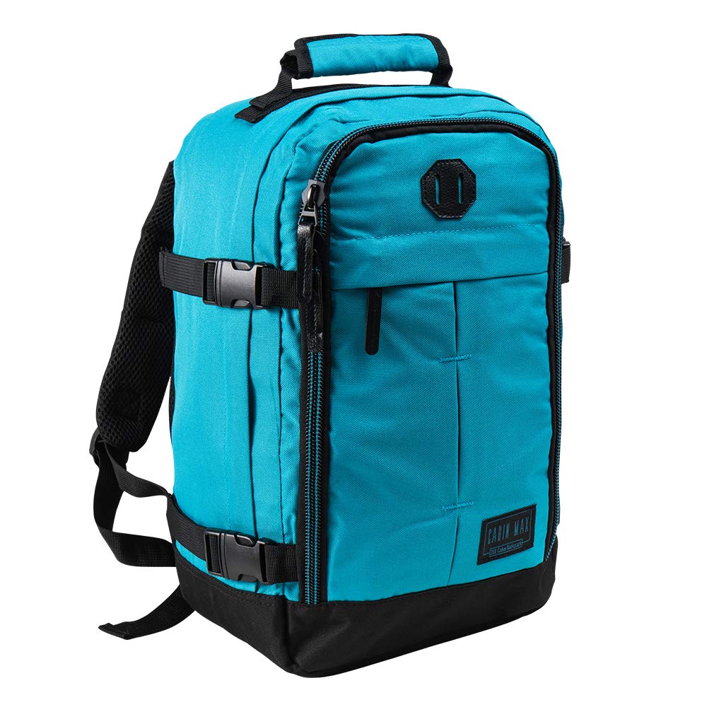 Cabin Max Metz Stowaway 20L Travel Bag 16x10x8inch (40x25x20cm) - Mini Backpack/Weekender Bag Ideal Underseat Carry on Luggage (Teal)