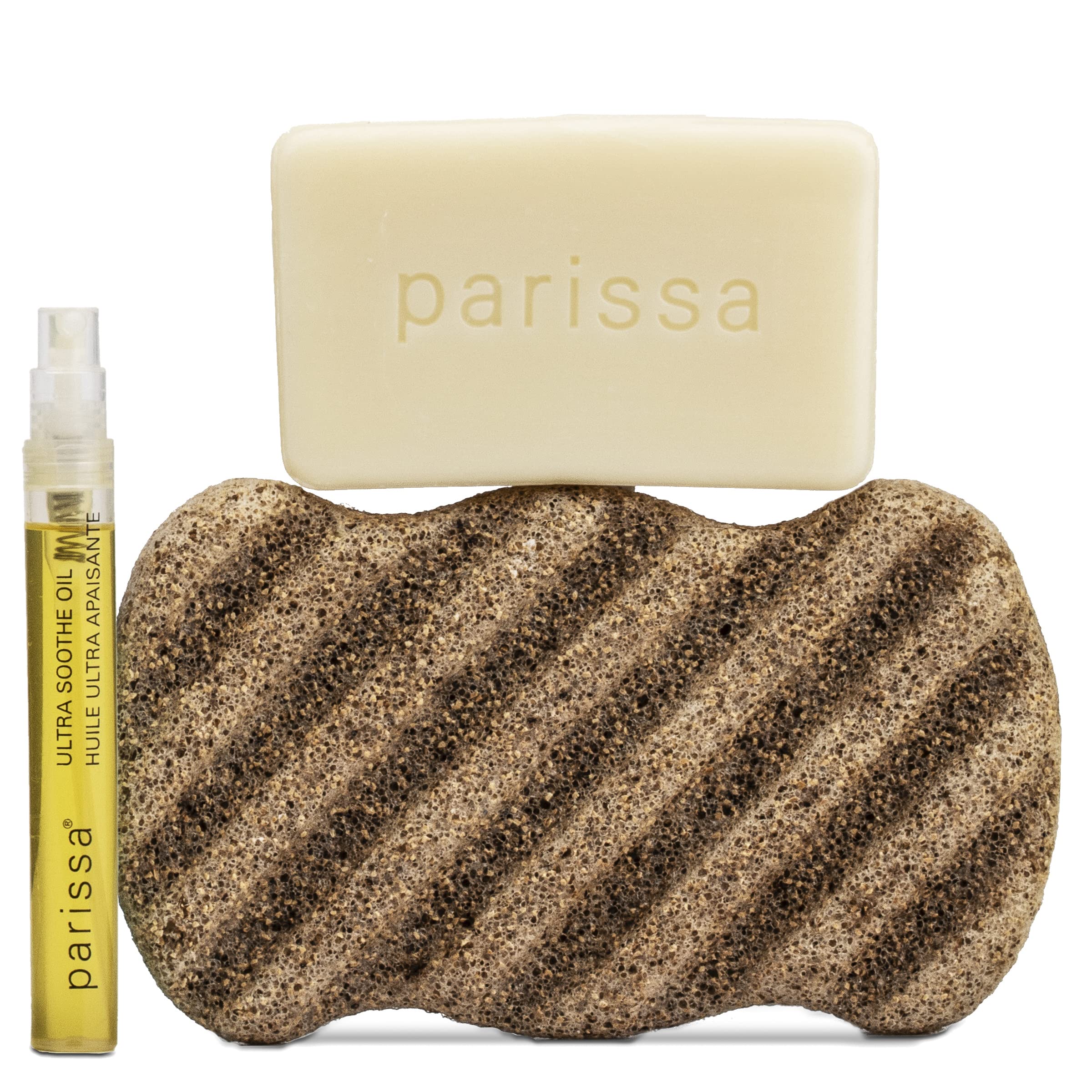 Parissa Ingrown Rescue Kit, Post-Hair Removal Treatment for Ingrown Hair & Razor Bumps, 3 Step Kit to Cleanse, Exfoliate, and Moisturize