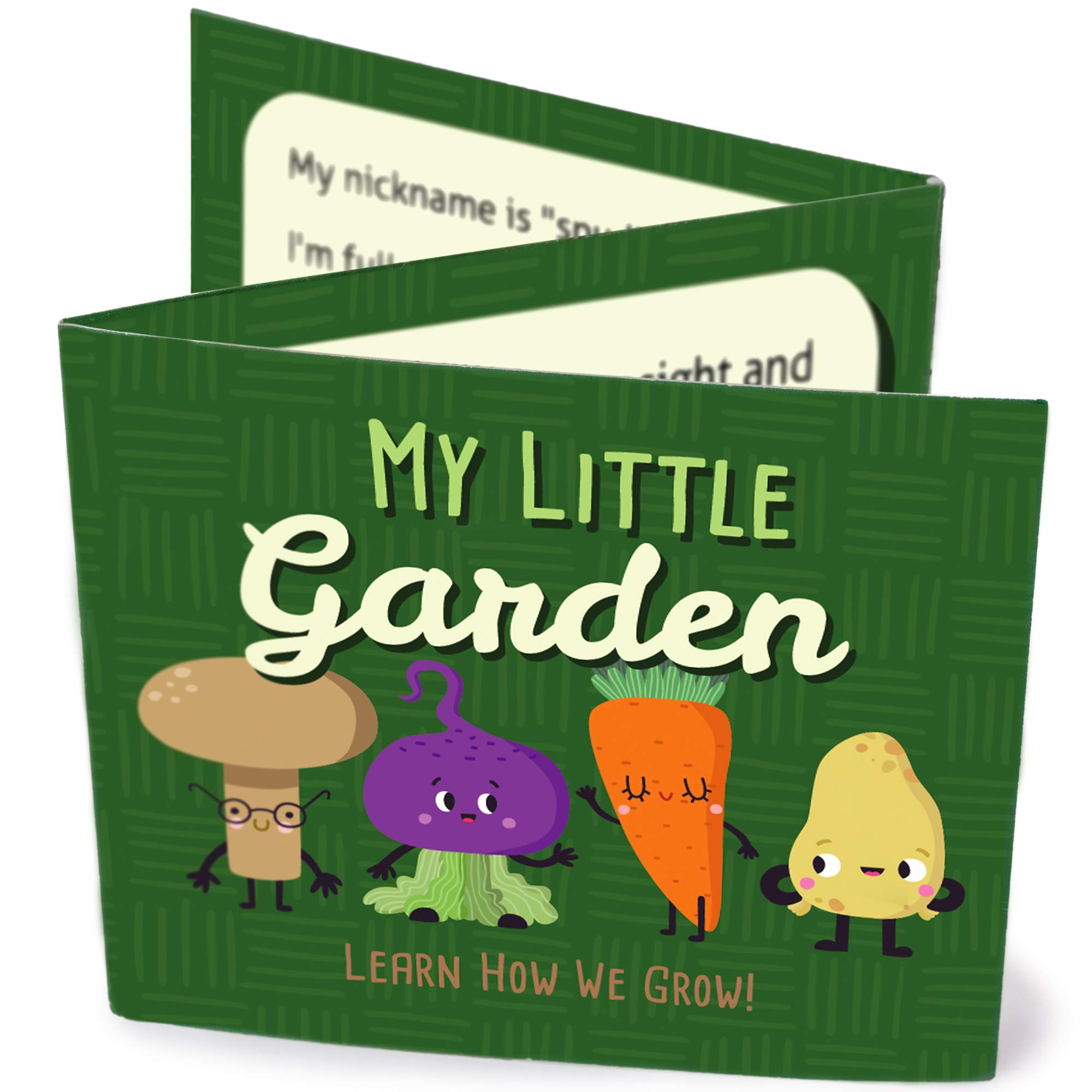 My Little Garden | Growing Vegetables Wooden Playset Activity for Children | Includes Carrots, Beets, Potatoes, Mushrooms, Trowel, Seeds, Fertilizer, Caterpillar (13 pcs.) | Early Learning Toy