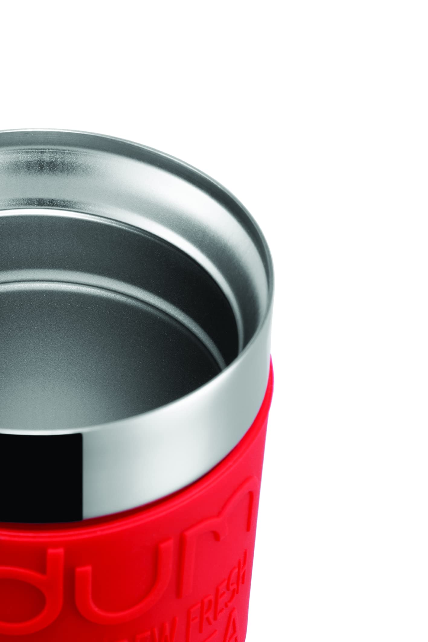BODUM 11093-294 Travel Mug, Vacuum, Stainless Steel - 0.35 L, Red