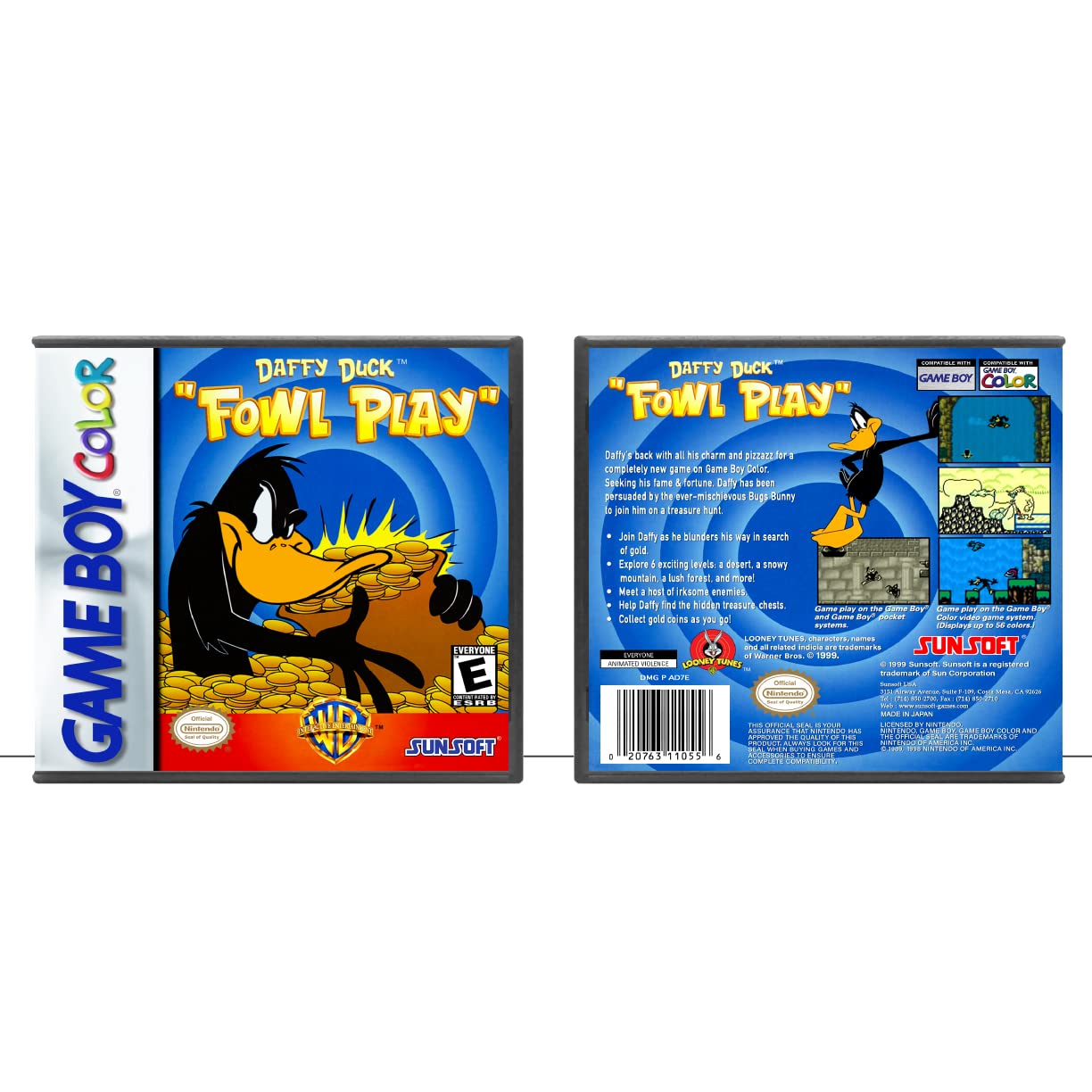 Daffy Duck: Fowl Play | (GBC) Game Boy Color - Game Case Only - No Game