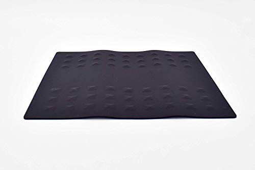 Colortrak Heat-Resistant Styling Station Mat, Silicone Mat Prevents Work Surfaces from Heat Damage of Styling Tools, Prevent Tool from Falling or Slipping, Black, 9 x 11 inches
