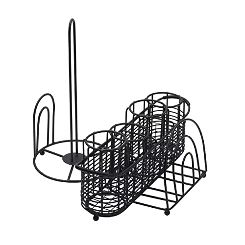 Gourmet Basics by Mikasa Gourmet Basics Art Deco Picnic Buffet Caddy with Paper Towel Holder