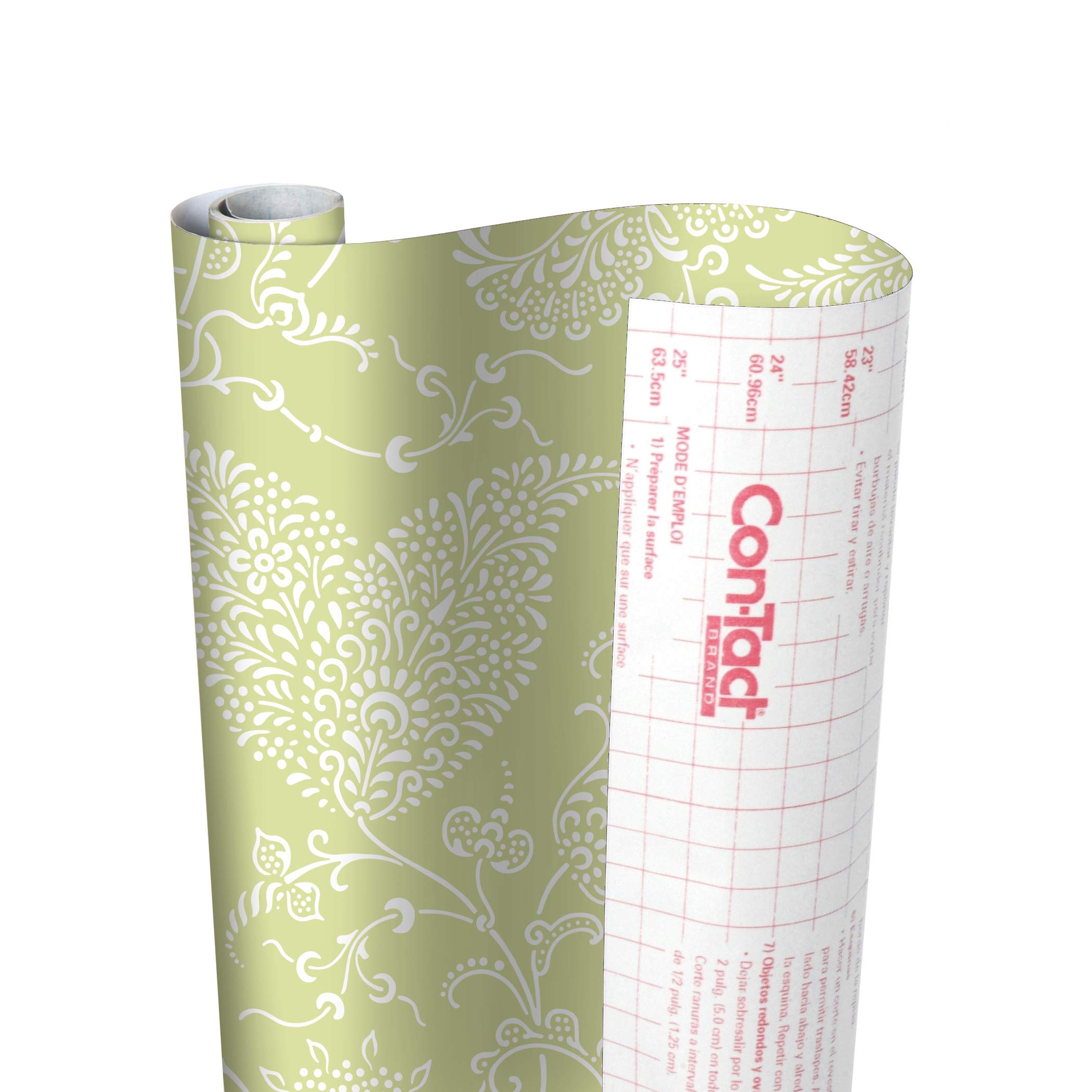 Con-Tact Brand Creative Covering, Self-Adhesive Shelf and Drawer Liner, Multi-Purpose Vinyl Roll, Easy to Use and Apply, 18'' x 9', Stylish Potpourri Design