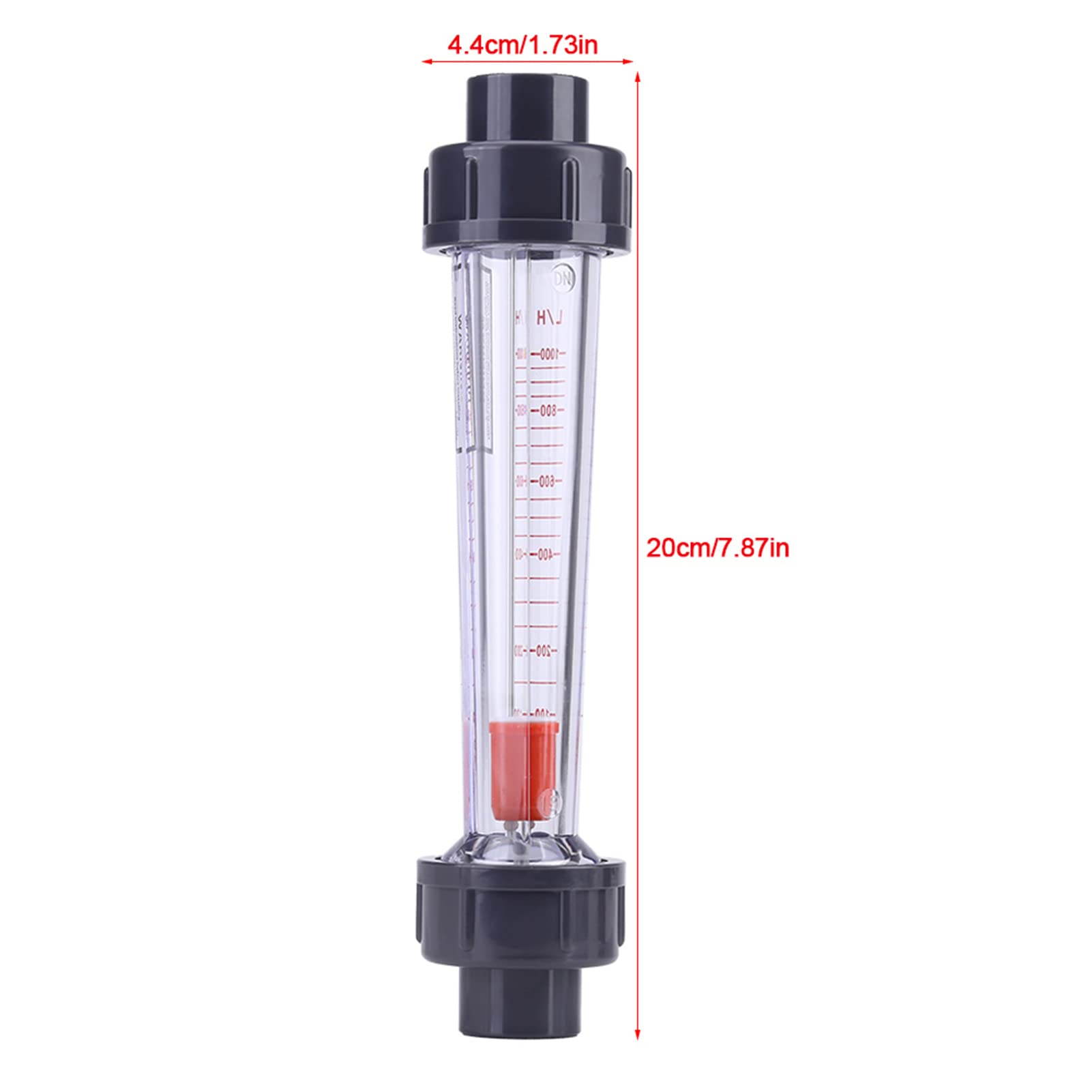 Peak Meter Adult Rotameters Plastic Plastic Tube Type 100 1000L H Water Meter Flowmeter Lzs 15