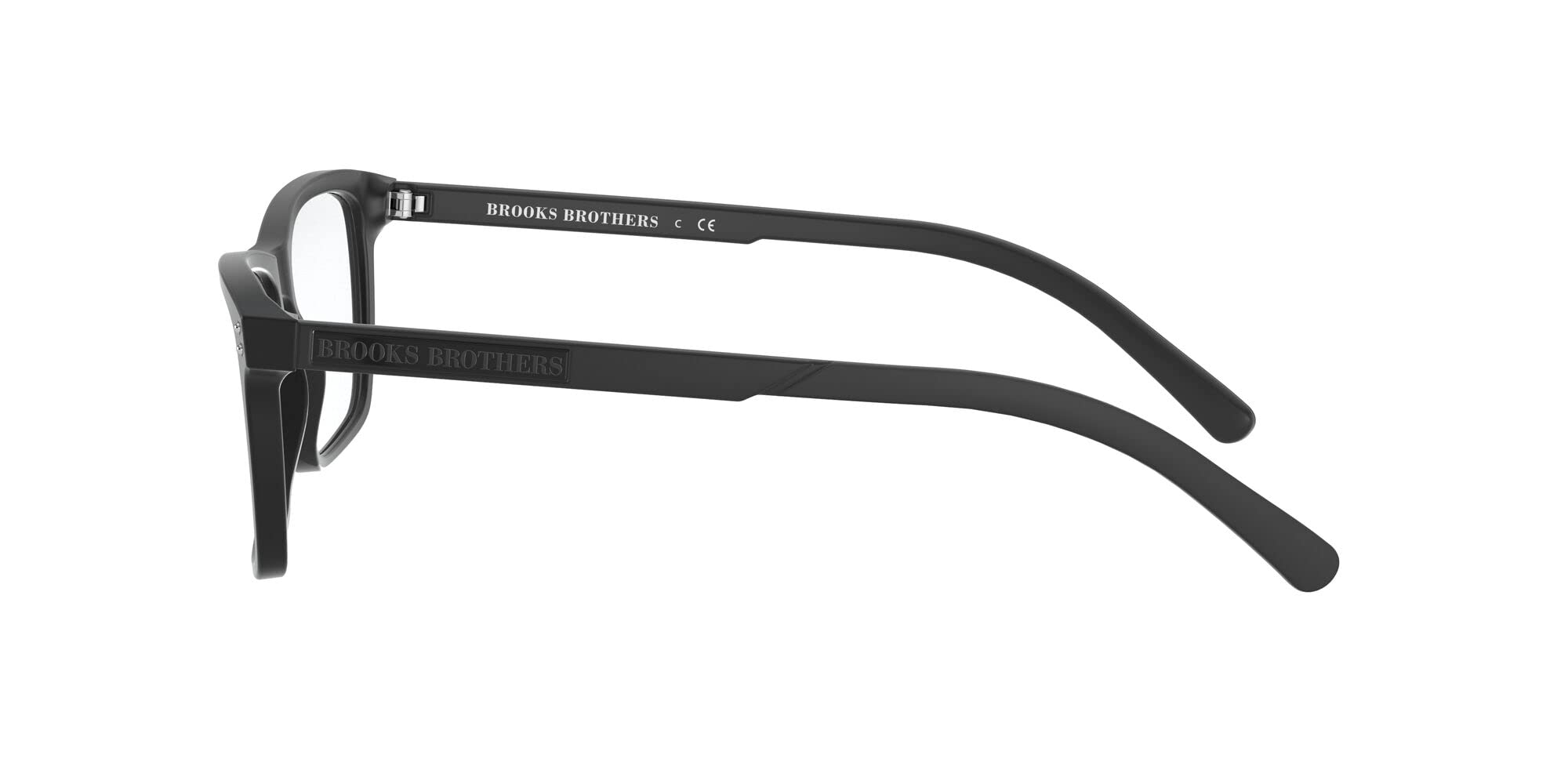 Brooks Brothers Men's Bb2048 Rectangular Prescription Eyewear Frames, Dark Tortoise/Black/Demo Lens, 56 mm