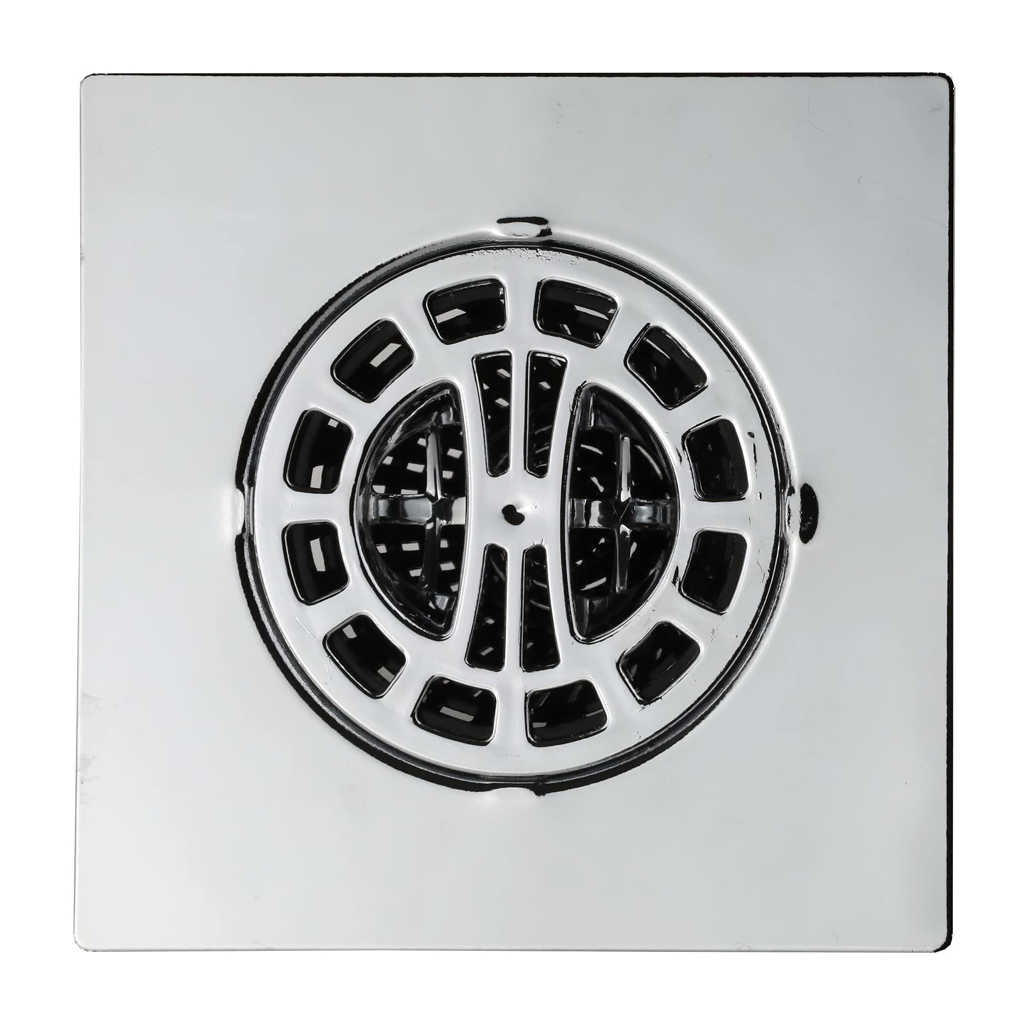 Danco Square Shower Drain Hair Catcher for Stand-Alone Shower Drain, 4-1/4 in. Shower Drain Cover, Shower Drain Protector, Chrome (11015)