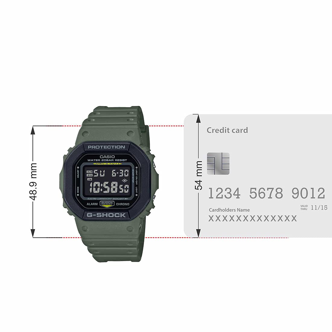 Casio Digital Sport Quartz Mens G-Shock Casio DW-5610SU-3D