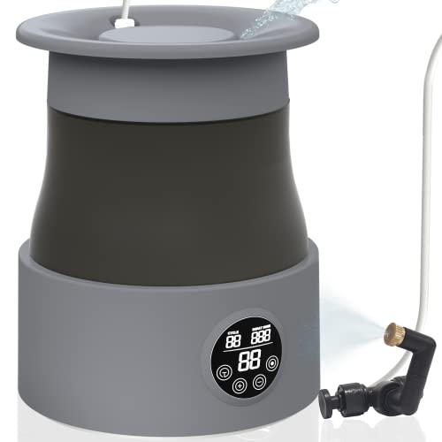Reptile Mister Terrariums Humidifier with Timer, Reptile Misting System With 5L Foldable Tank, Automatic Mister for Reptiles Fogger With Humidity Control, Chameleon Terrarium Mister for Snake,Lizard,Tortoise,Frog