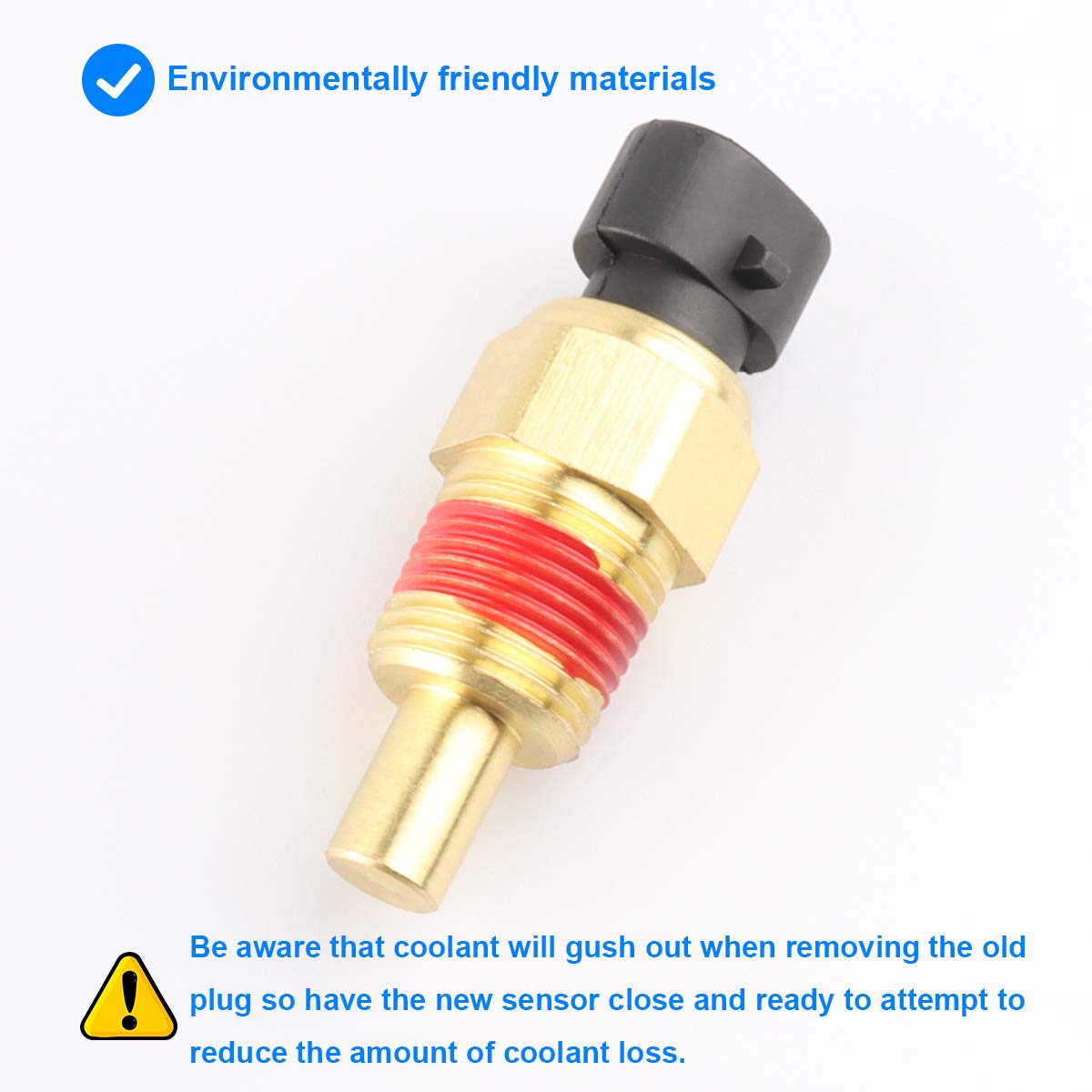 Coolant Temperature Sensor, ECT Temp Sensor 213-928, 15326386, 213928 Compatible with Buick Cadillac Chevy GMC Pontiac Duramax- Astro Blazer Impala Malibu K1500 S10 Silverado Tahoe Sierra Yukon, More