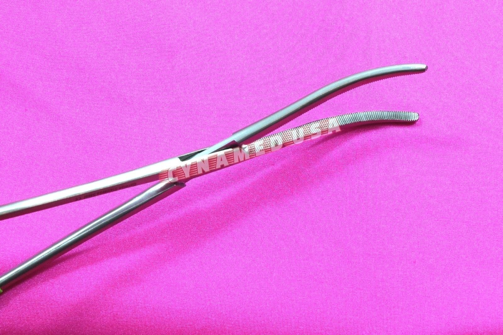 German Stainless Curved Forceps, Hemostat Forceps clamp 10" (Cynamed Brand) … … … …