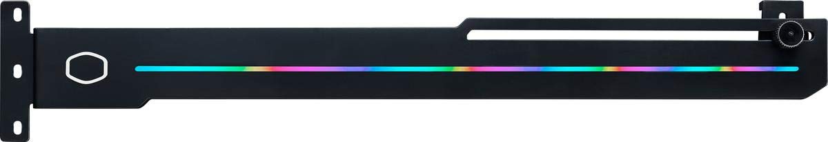 Cooler Master ELV8 Addressable RGB Vertical Universal Graphic Card Holder, Built-in ARGB Strip, Adjustable Length & Height Support (MAZ-IMGB-N30NA-R1) Black