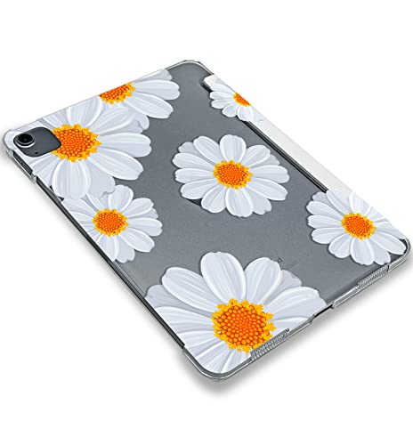 Kawaii Chamomile Flower Cute case Compatible with iPad Mini Air Pro 7.9 8.3 9.7 10.2 10.9 11 12.9 inch Pattern Cover New 2022 2021 Trifold Stand 3 4 5 6 7 8 9 Generation 490 (11" Pro 1/2/3 gen)