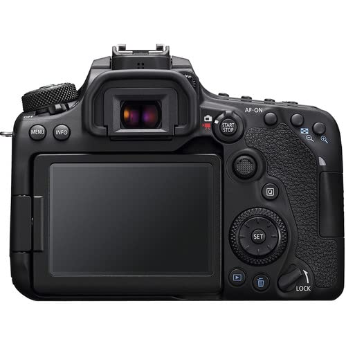 Canon EOS 90D DSLR Camera with 18-55mm is STM Zoom Lens & 75-300mm III Lens Bundle + 64GB Memory, Case, Tripod, Extra Battery and More