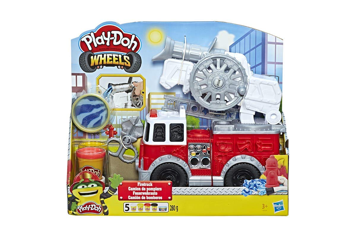 Play-Doh Wheels Firetruck Toy with 5 Non-Toxic Colors Including Play-Doh Water Compound (Amazon Exclusive)