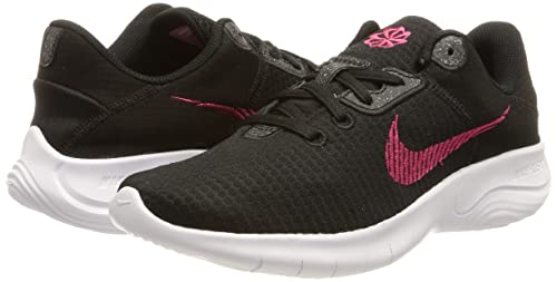 Nike Women's Running Shoes, Black Black Rush Pink White, 7.5 US