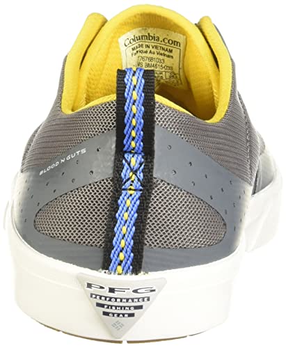 Columbia Mens Dorado CVO PFG Boat Shoe, Ti Grey Steel/Electron Yellow, 12 Wide US