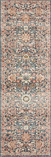 Loloi II Saban Navy/Rust 7'-10" x 10' Area Rug