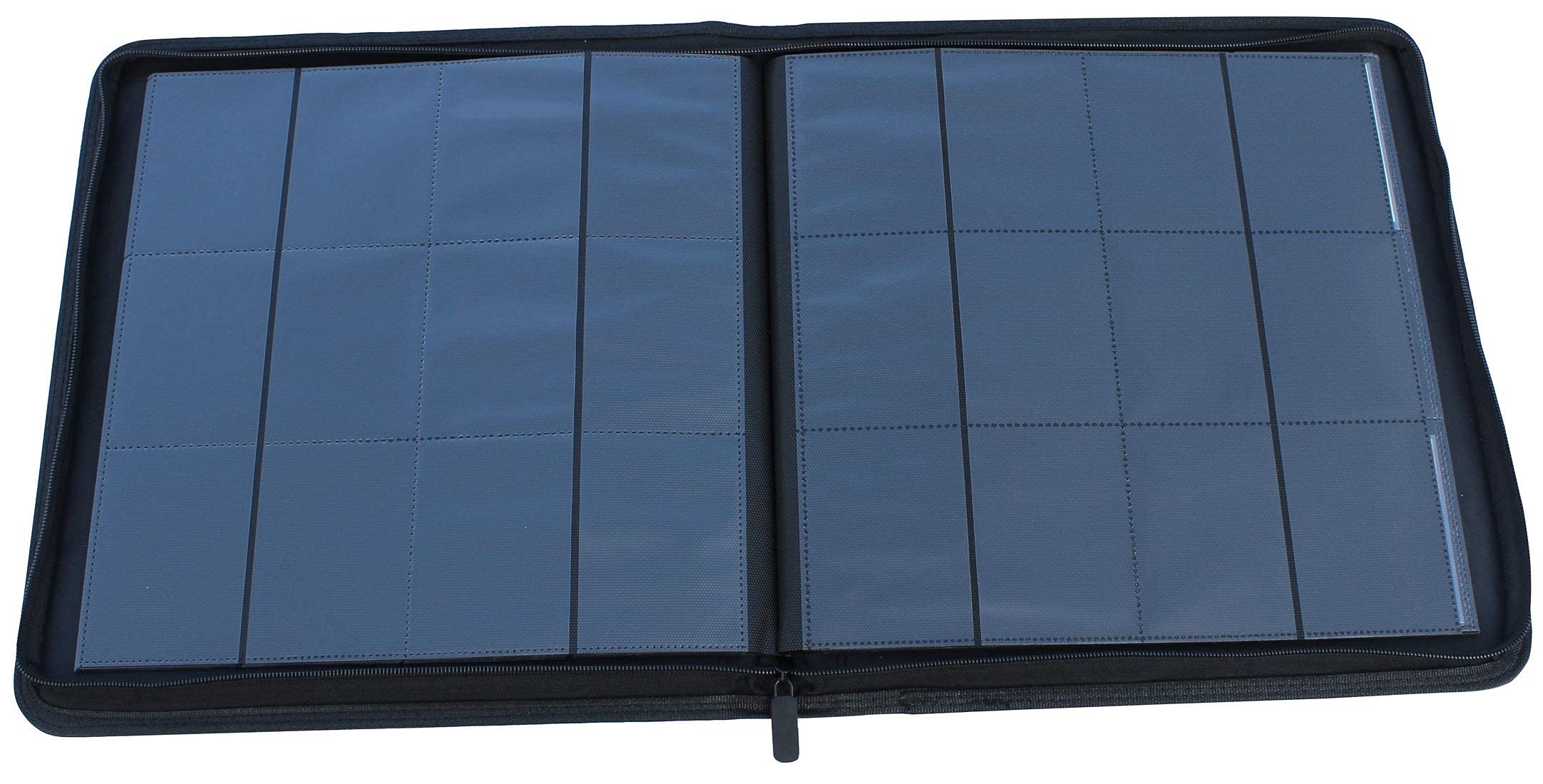 WINTRA 12-Pocket Black Double-Sided Trading Card Album, Side Loading Premium Card Binder, 720 Pockets Binder for Standard Trading and Sports Cards