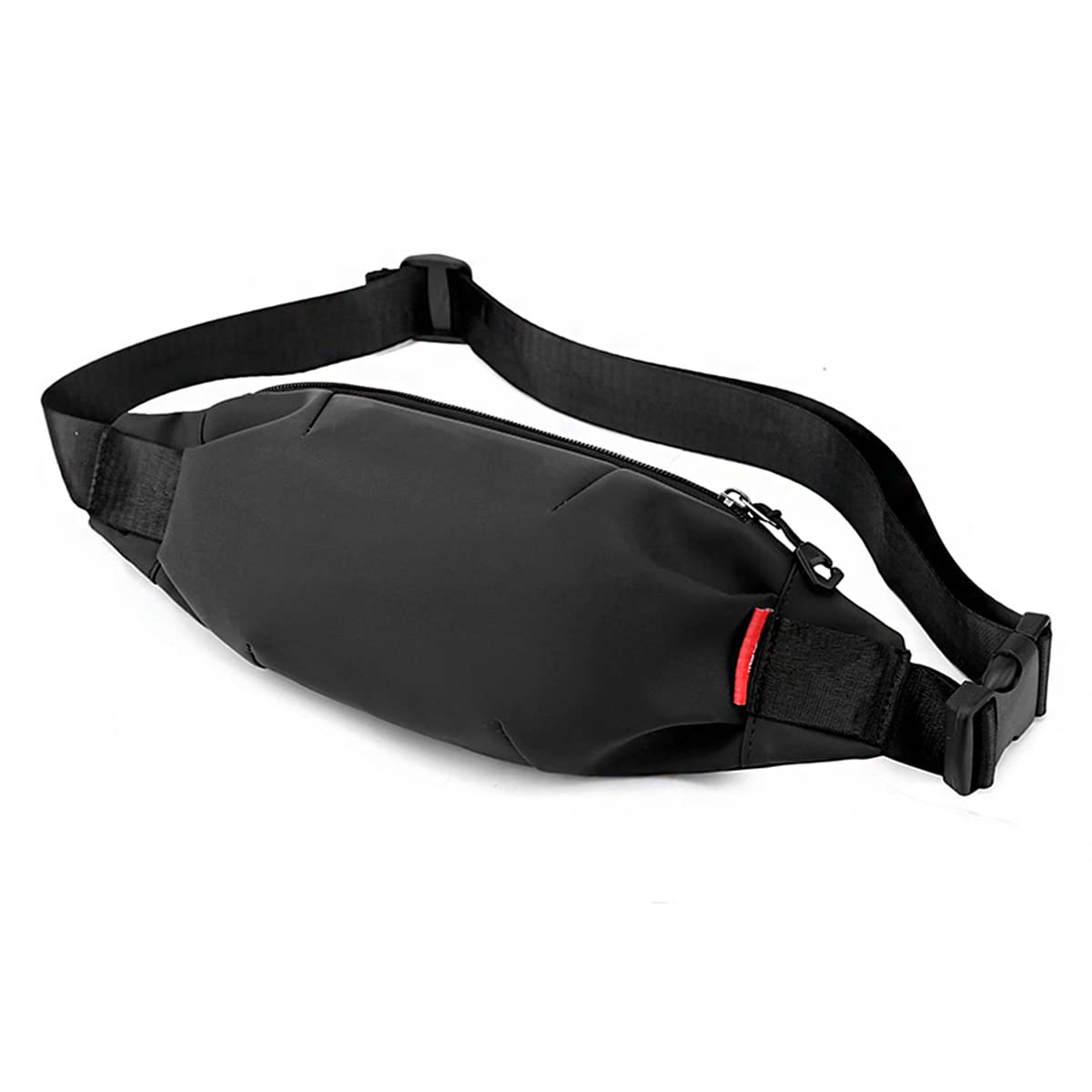 DAZZLESUN Men Waterproof Sling Bag Travel Waist Bag Woman Lightweight Black Crossbody Shoulder Backpack for Biking Hiking Work