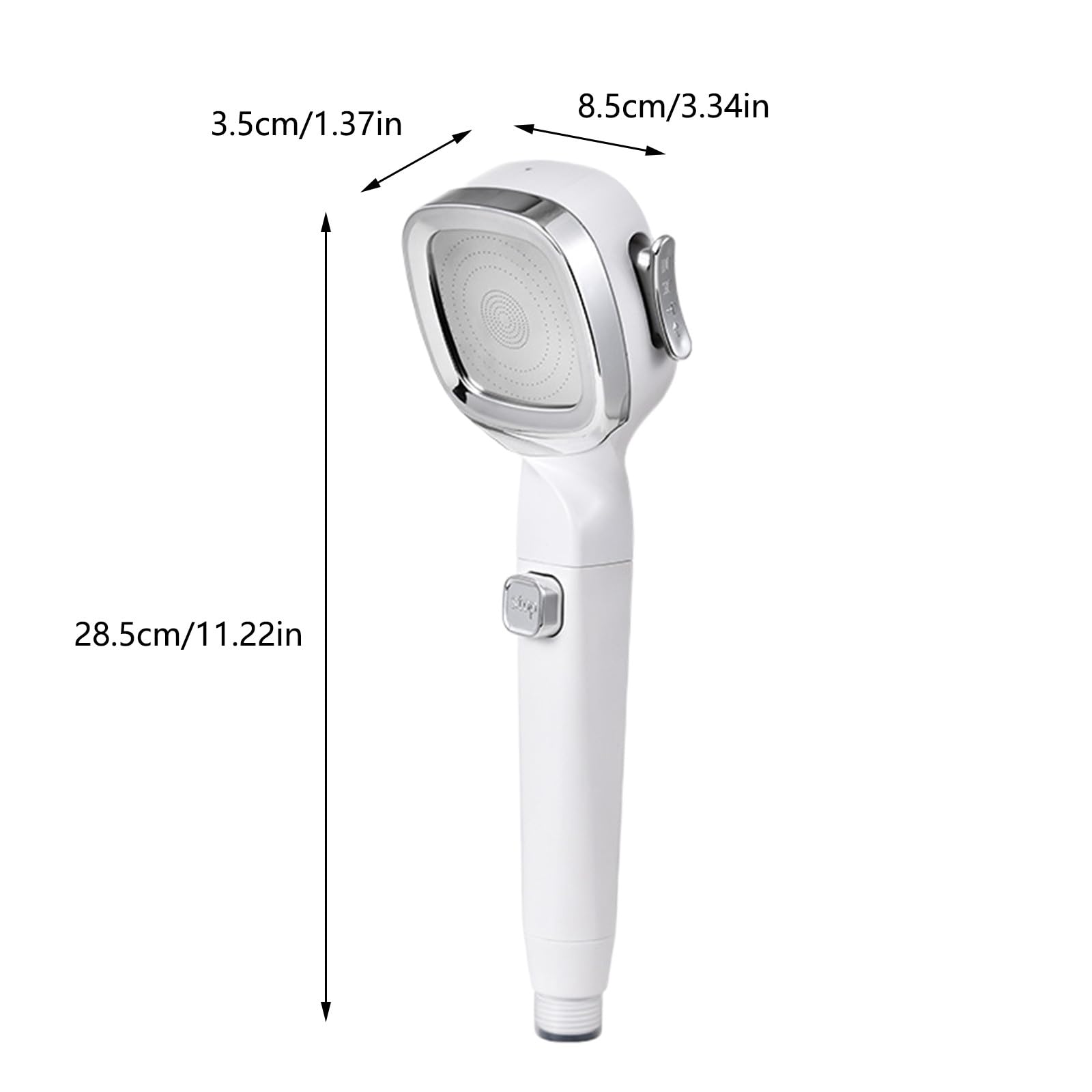Fufafayo Pressurized Showerhead Four-Speed Pressurized Bathtub Shower Detachable Shower Head Shower Spray Bathroom Shower Head Cosmetic Nozzle with Overhead Spray Function