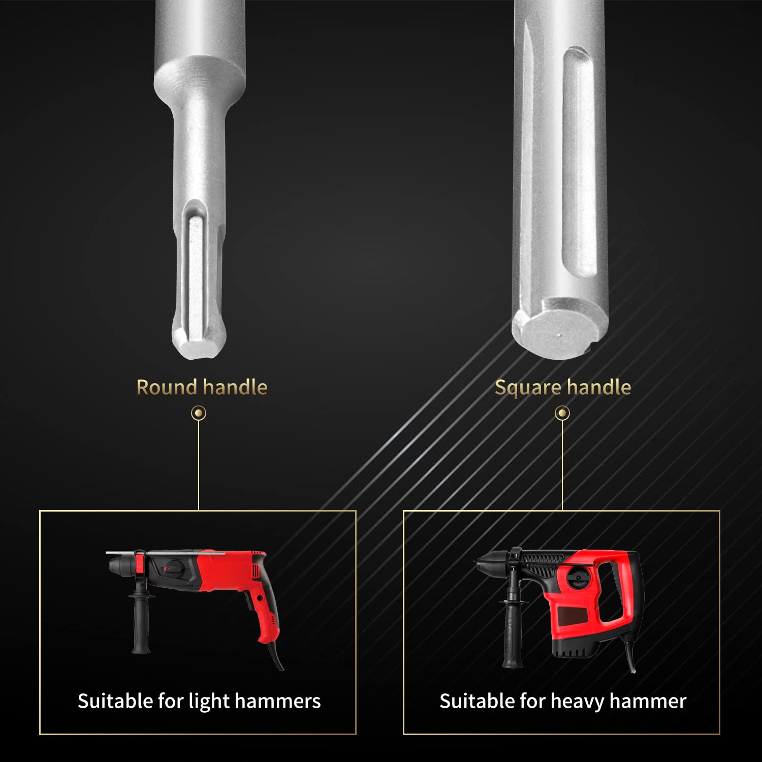 CPROSP Concrete Hole Saw Kit Wall Drill, SDS Plus Shank Hole Saw, for Cement Brick Wall, Kit 30 50 65 mm