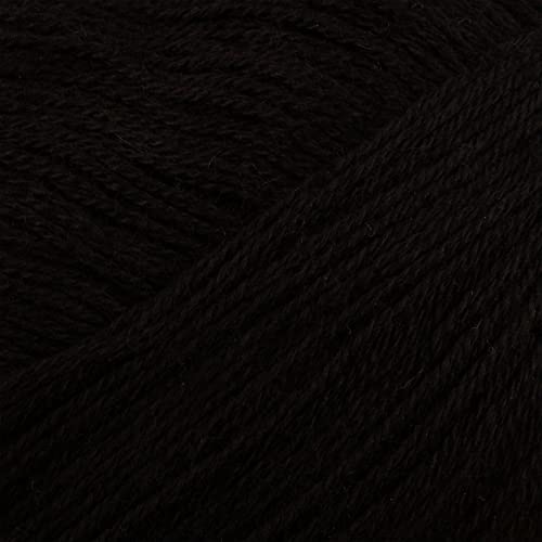 JubileeYarn Baby Soft Bamboo Cotton Yarn - 50g/Skein - Midnight Black - 4 Skeins