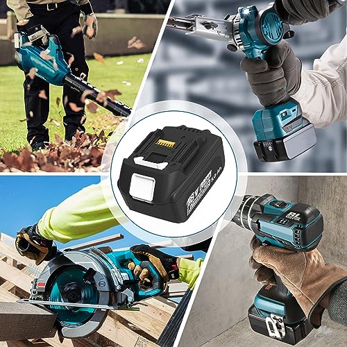 rebicacate 2Packs 18V 5000mah Replacement Battery for Makita 18V Battery 5.0ah BL1830 BL1850 BL1860,Compatible with 18V Makita Battery Tools and Chargers