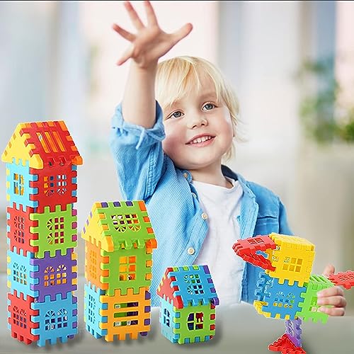 DEJUN Interlocking Building Blocks Toys for Kids-Building Blocks for Toddlers Building Blocks Educational Toys Set (70 PCS)-010,xiaotingdian