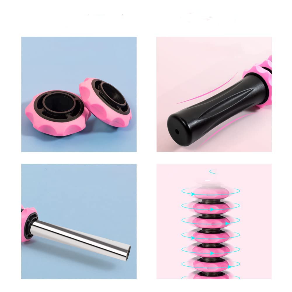 Delic Muscle Roller, Massage Roller Stick for Athletes, Help Reducing Muscle Soreness Cramping Tightness Leg Arms Back Calves Muscle Massager (PC-Black)