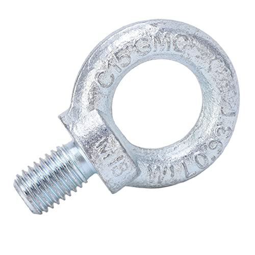 Eyebolt Screws, Lifting Ring Bolts Large Bearing Capacity Uniform Force with Deep Thread for Marine for Machinery Devices(M18)