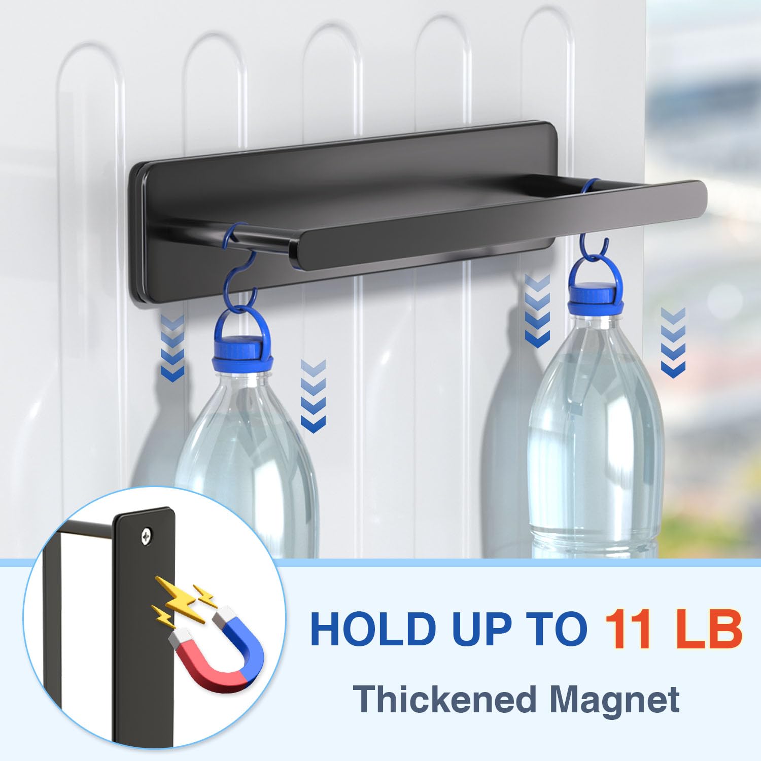 giffgiss Magnetic Hanger Holder for Laundry Room, Hanger Storage Organizer for Washing Machine on Wall, Clothes Hanger Organizer