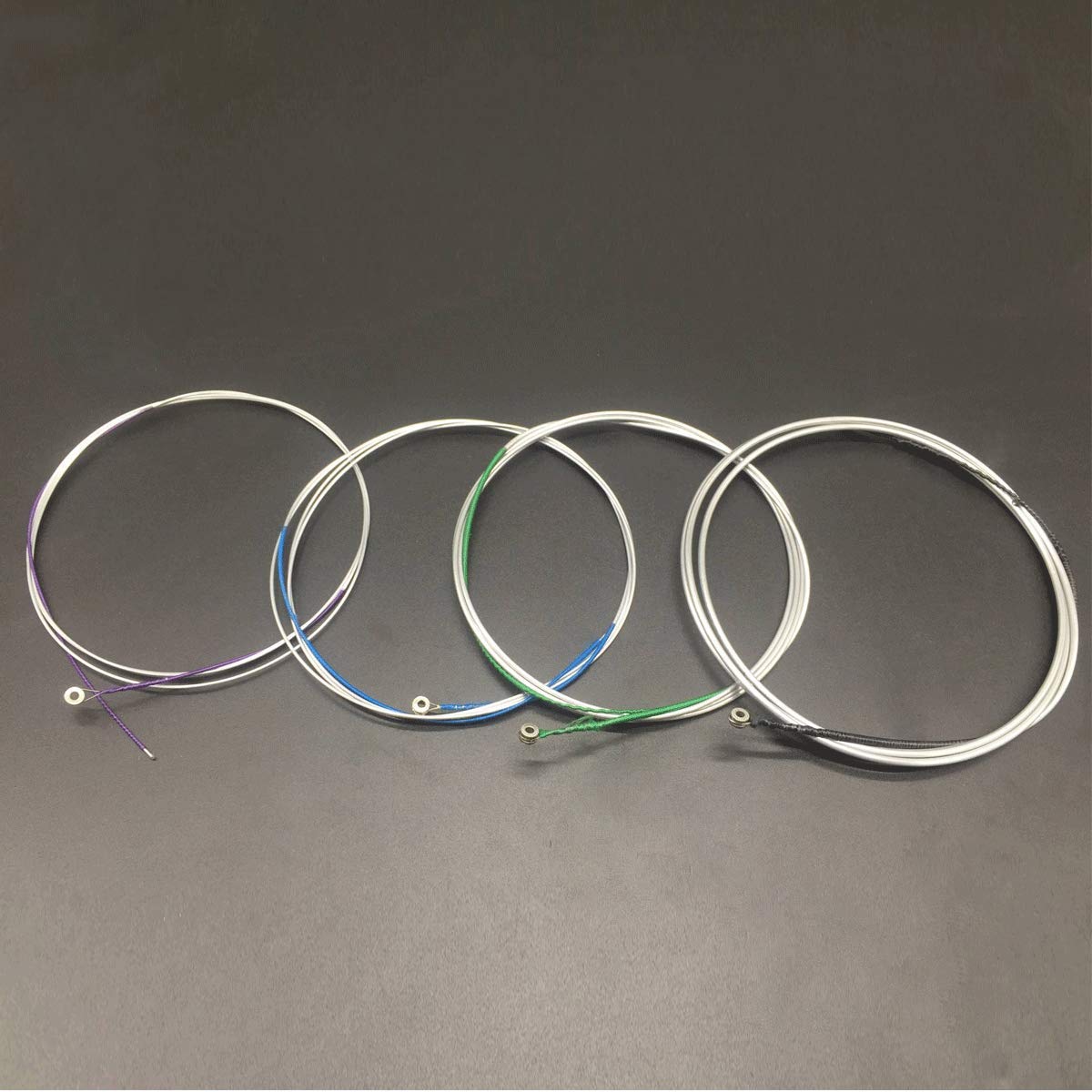 JYsun Cello Strings 1 Full Set A-D-G-C Steel Core Aluminum Magnesium Wound for Size 1/4 1/2 3/4 4/4 with 1 Piece Cleaning Cloth for Musical Instrument