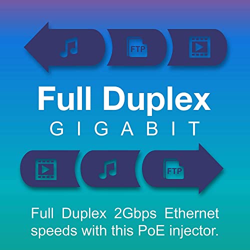 TRENDnet Gigabit Power Over Ethernet Injector, TPE-113GI (Version 3.0R), Full Duplex Gigabit Speeds, Connect Devices Up to 100m (328 ft), Wall Mount, Connect Network Devices Up to 100M (328 ft.)