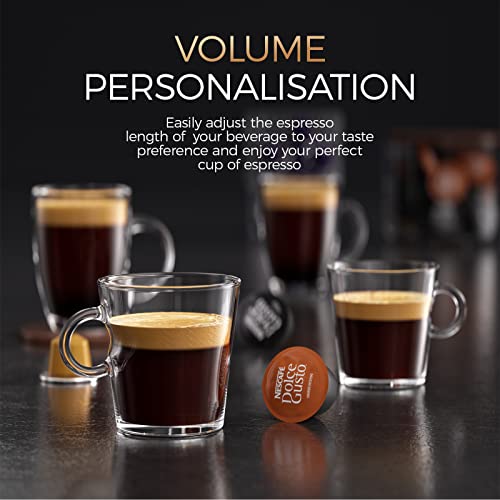 Small Espresso Machine 20 Bar Capsules Maker Compatible for NS Original Capsules/Nescafe Dolce Gusto/L'or Coffee Pods/Coffee Powder with Fast Heating System for Espresso,1450W(Small)