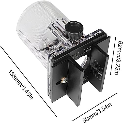 for Wood Router Slotting Locator 2 in 1 Slotted Base Fastening Bracket Guide for 65mm Wood Trimmer Machine with Invisible Slotting 1/4 Mill Bits and Cabinet Connectors