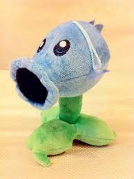 OZIF Ozkocak Plants Plush vs Blue ice Pea Plush Figure Toys, Shooter Plush Birthday, Hallowen Zombies Pea Decor Valentinas, Christmas, Super Gift(Blue Peashooter)