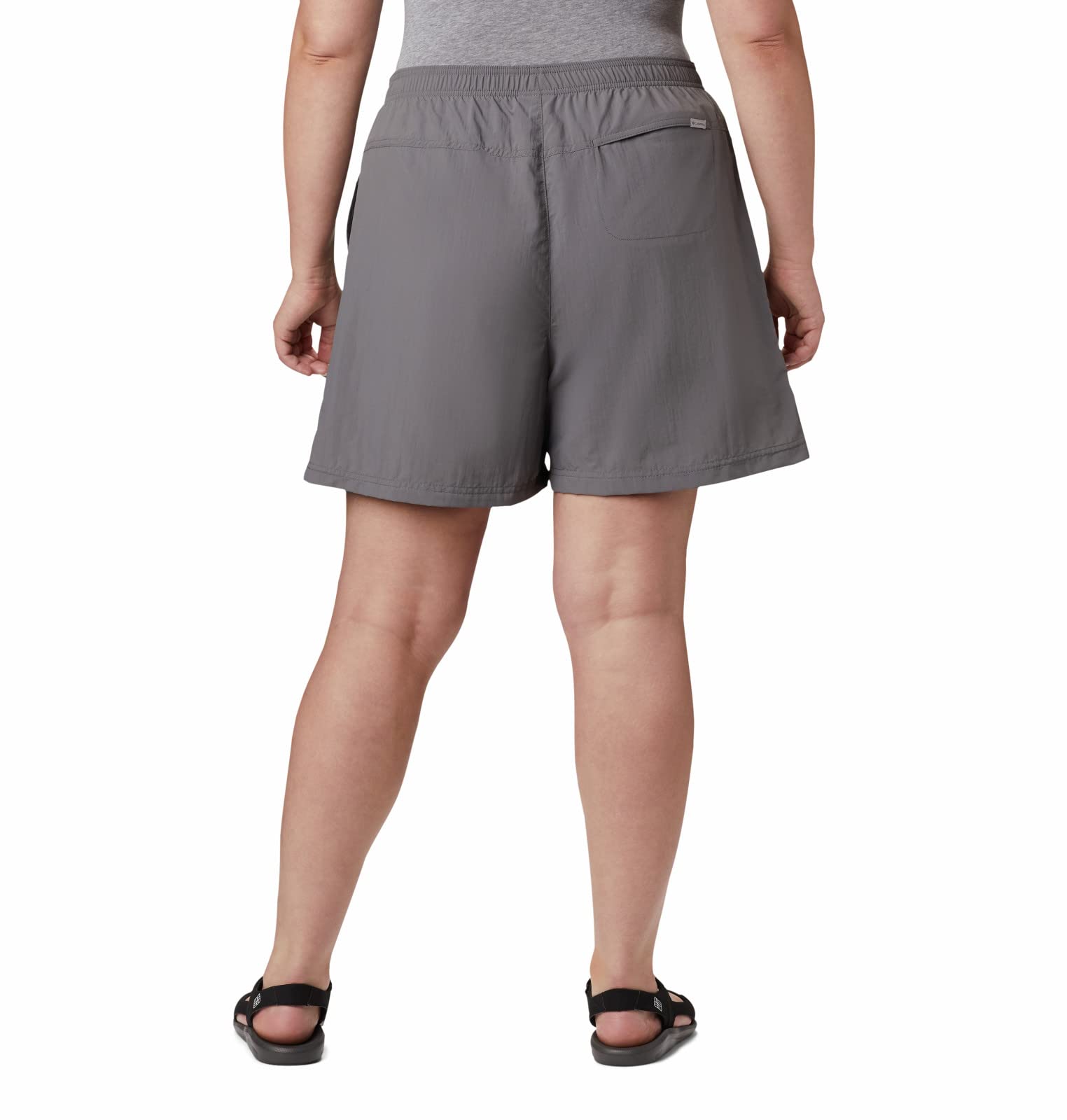 Columbia Women's Plus-size Sandy River Short, Breathable, Sun Protection Shorts, City Grey, 3X x 6