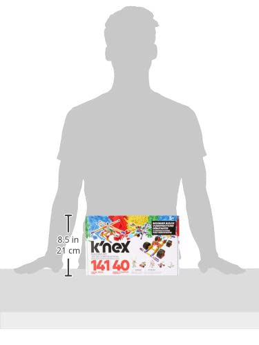 K'nex Beginner 40 Model Building Set - 141 Parts - Ages 5 & Up - Creative Building Toy, Multi, 141 K'NEX Parts and Pieces,Includes Instruction Booklet