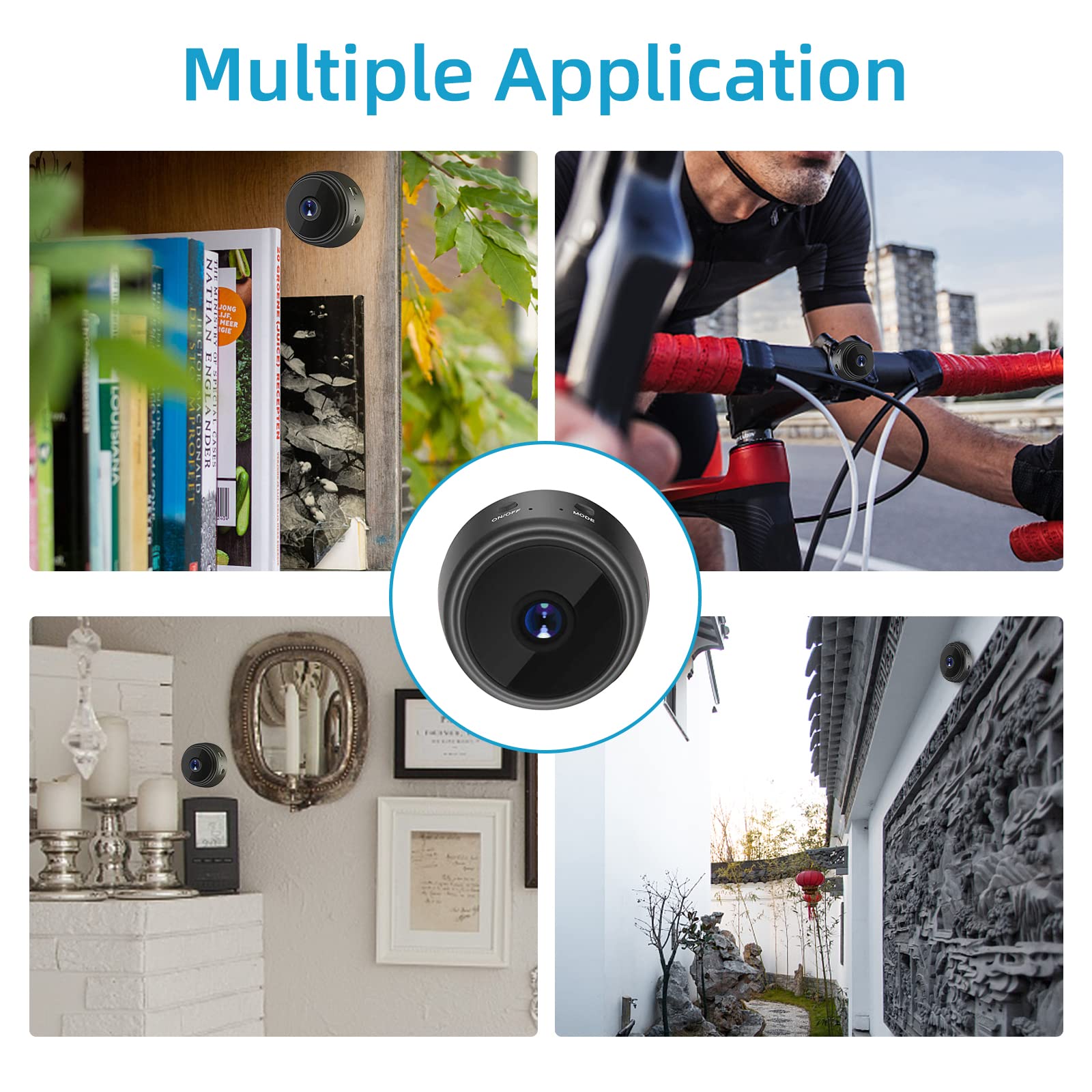 collee Mini Wireless WiFi Hidden Camera HD 1080P Home Security Cameras with Video Live Feed Covert Baby Nanny Cam with Cell Phone App Tiny Smart Cameras with Night Vision and Motion Detection