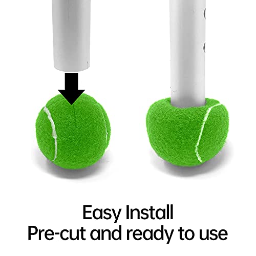 Magicorange 6 PCS Precut Walker Tennis Balls for Furniture Legs and Floor Protection, Heavy Duty Long Lasting Felt Pad Glide Coverings (Dark Blue)