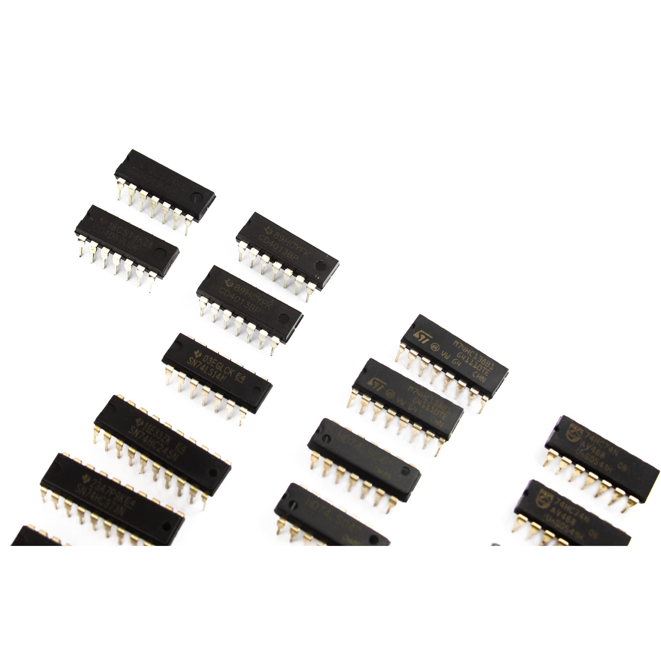 jujinglobal SN74HC573N M74HC138B1 74HC74N SN74HC373N 74HC595N CD4013BP CD4069 74HC05 74LS04 SN74HC245N SN74LS04N Total: 20pcs