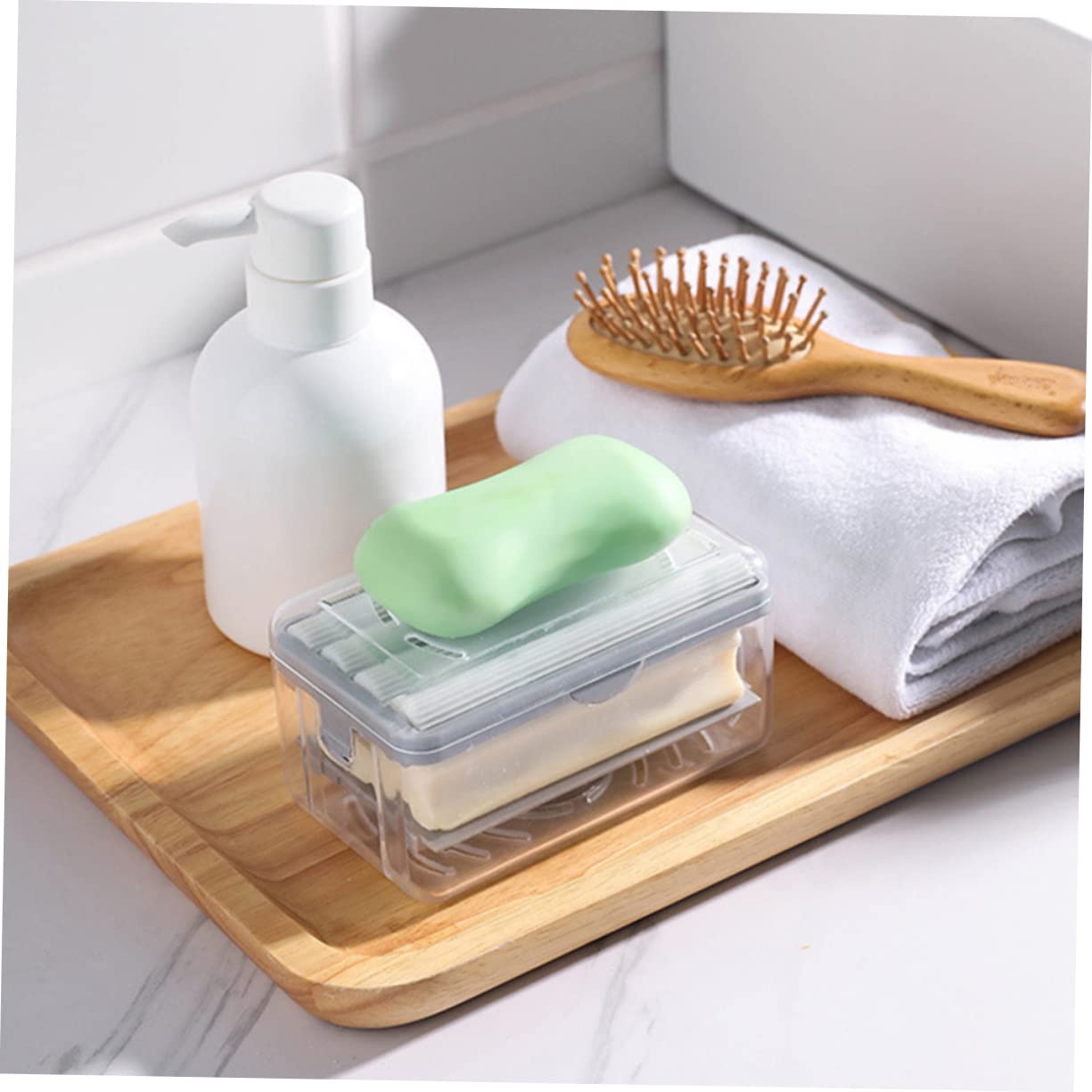 Cabilock 5pcs Soap Box Travel Soap Holder Soap Dishes for Bar Soap Travel Laundry Soap Travel Bar Soap Case Soap Dish Holder Soap Tray Soap Dish for Shower Bag Container Portable Plastic