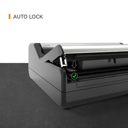 Wevac Vacuum Sealer Machine | Built-in Bag Roll Saver (up to 50’) and Cutter | Double Heat Seal | Dual Pump | Auto Lock | Commercial Grade | Ideal for Food Saving